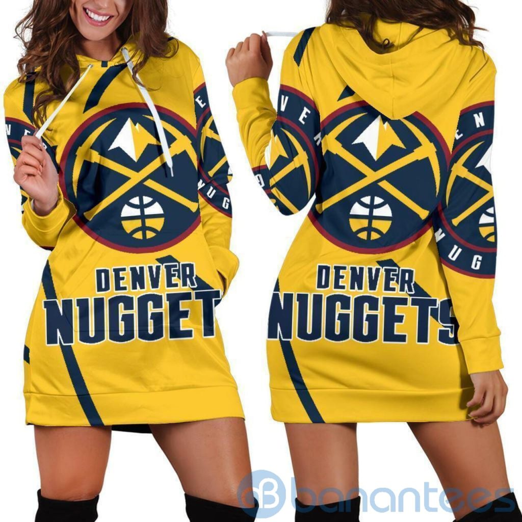 Denver Nuggets Hoodie Dress For Women - Banantees
