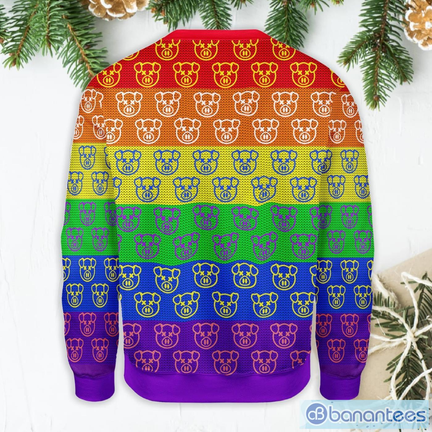 Jeffree Star Pig LGBT Ugly Christmas Sweater - Banantees