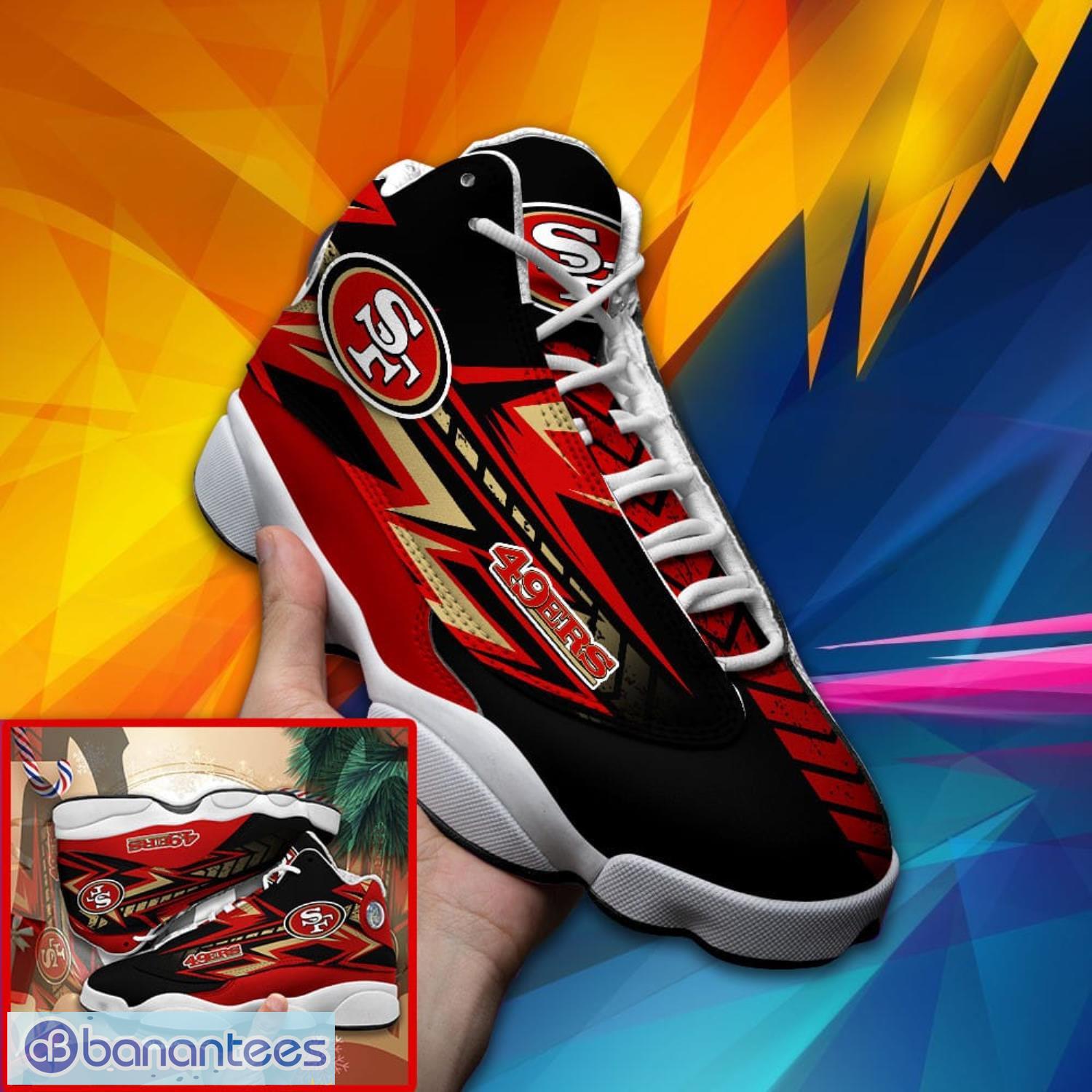 San Francisco 49ers NFL Air Jordan 13 Sneakers - Banantees