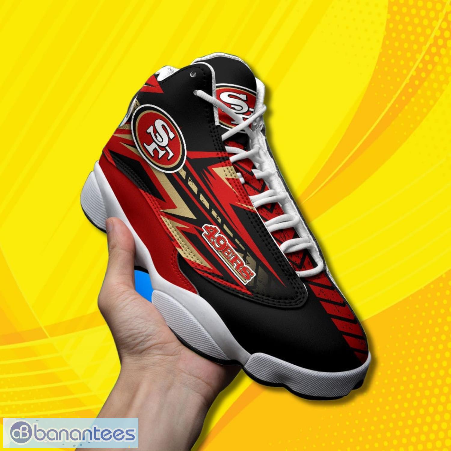 San Francisco 49ers NFL Air Jordan 13 Sneakers - Banantees