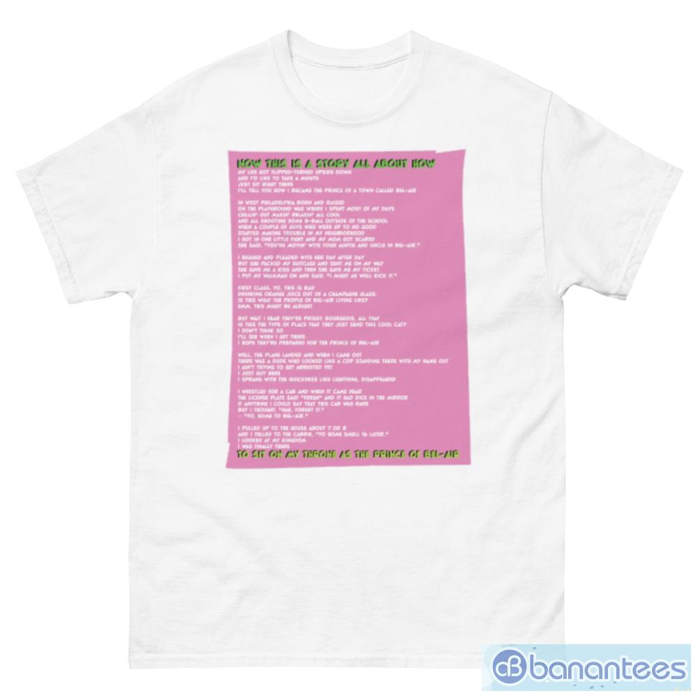 Fresh Prince Of Bel Air How Your Is A Lyrics T Shirt