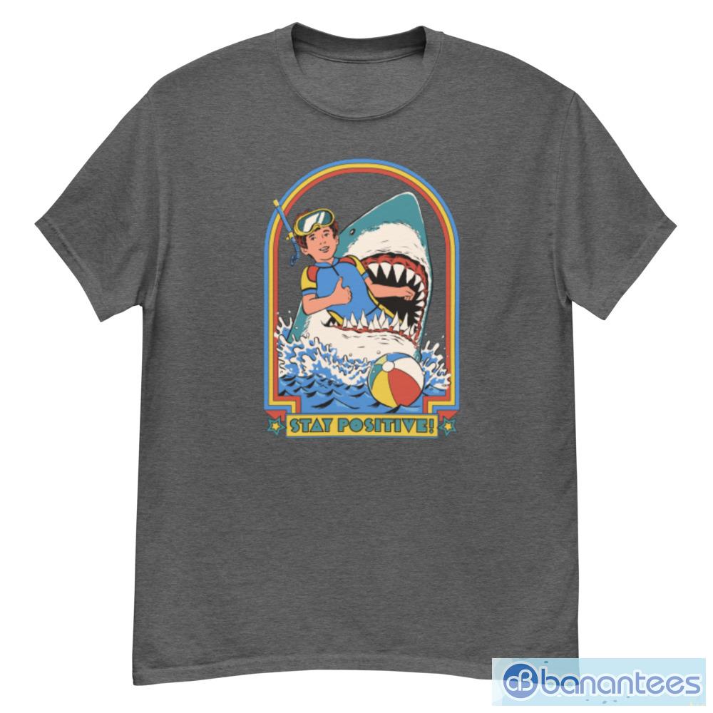 Stay Positive! Shark Diver T-Shirt - Banantees