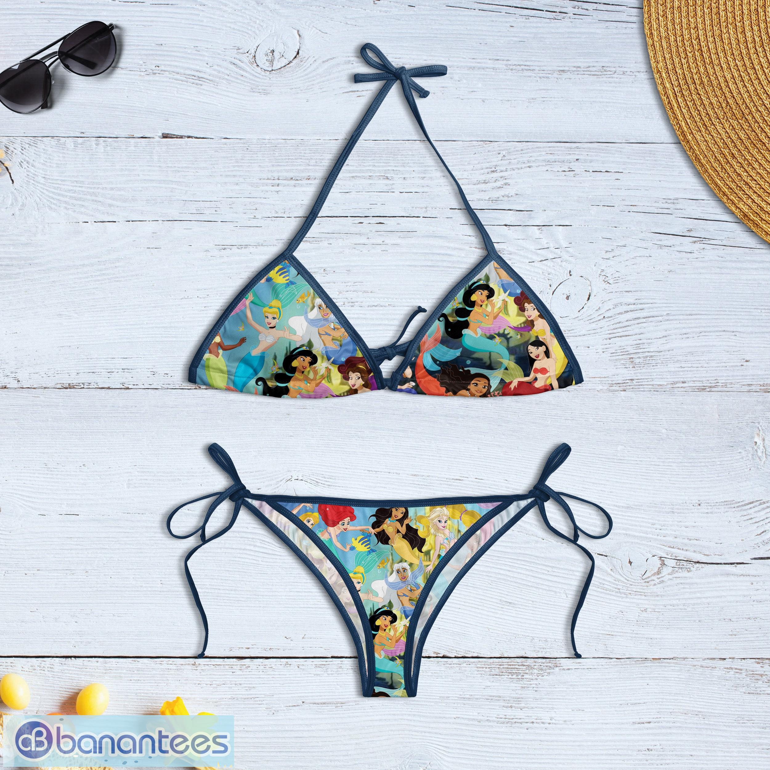 Disney Princess Summer Swimming String Bikini Set Gift For Women ...