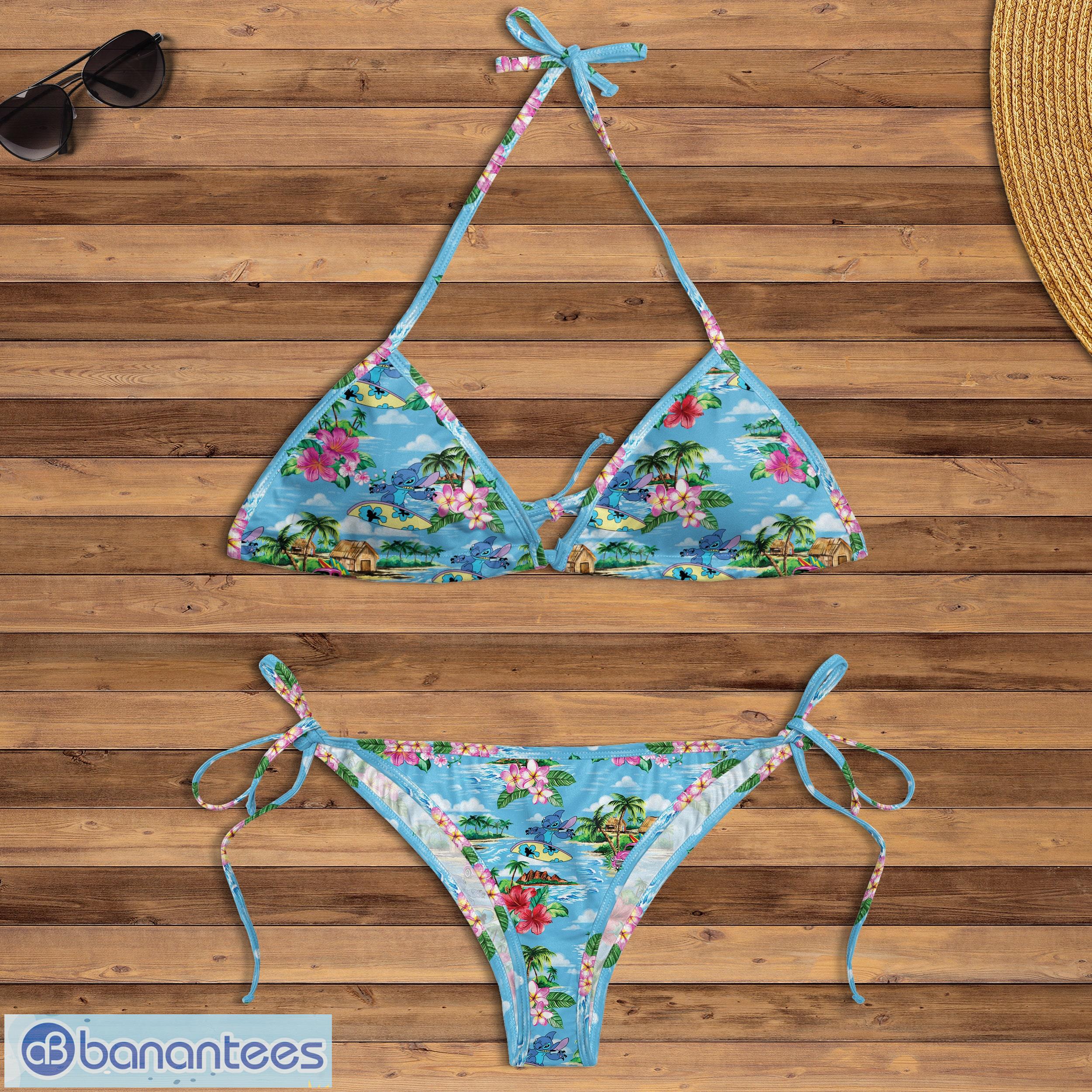 Funny Stitch Hot Summer String Bikini Set Gift For Women - Banantees
