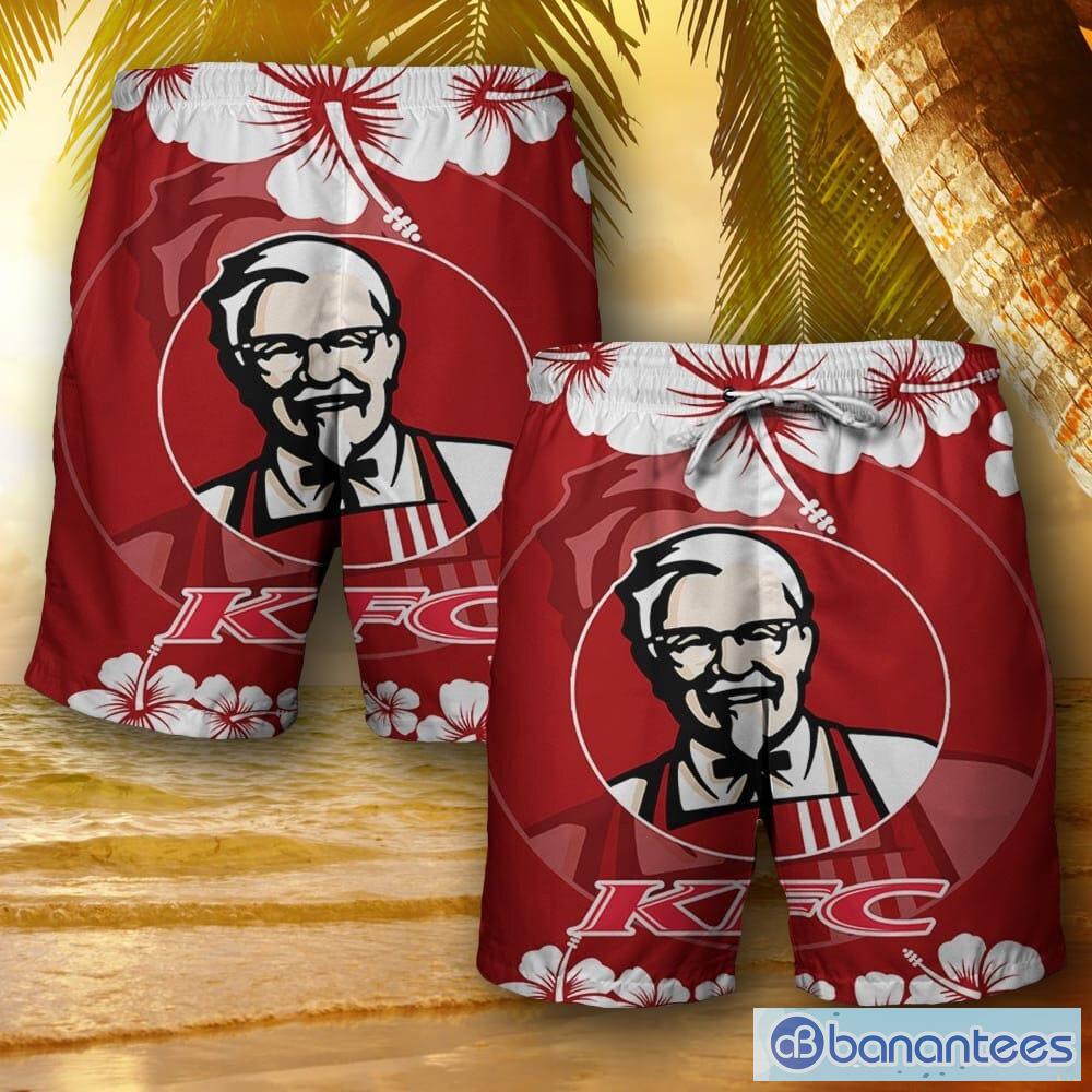 KFC Food Shirt, Tropical Flower Aloha Hawaiian Shirts And Short Style 1 ...