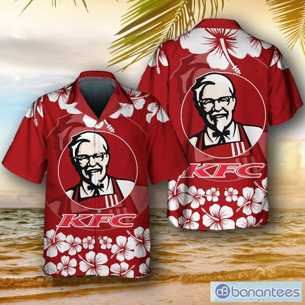 KFC Food Shirt, Tropical Flower Aloha Hawaiian Shirts And Short Style 1 ...