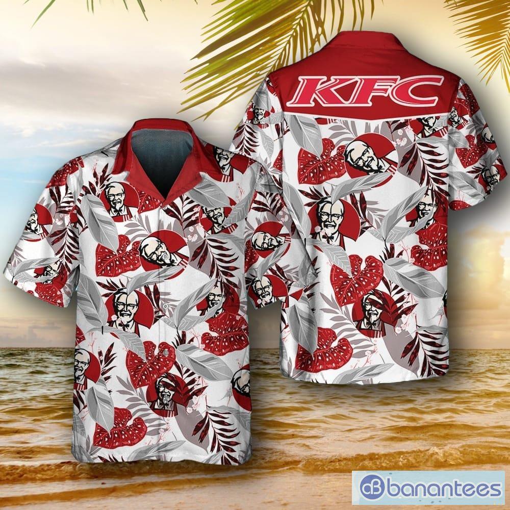 KFC Food Shirt, Tropical Flower Aloha Hawaiian Shirts And Short - Banantees
