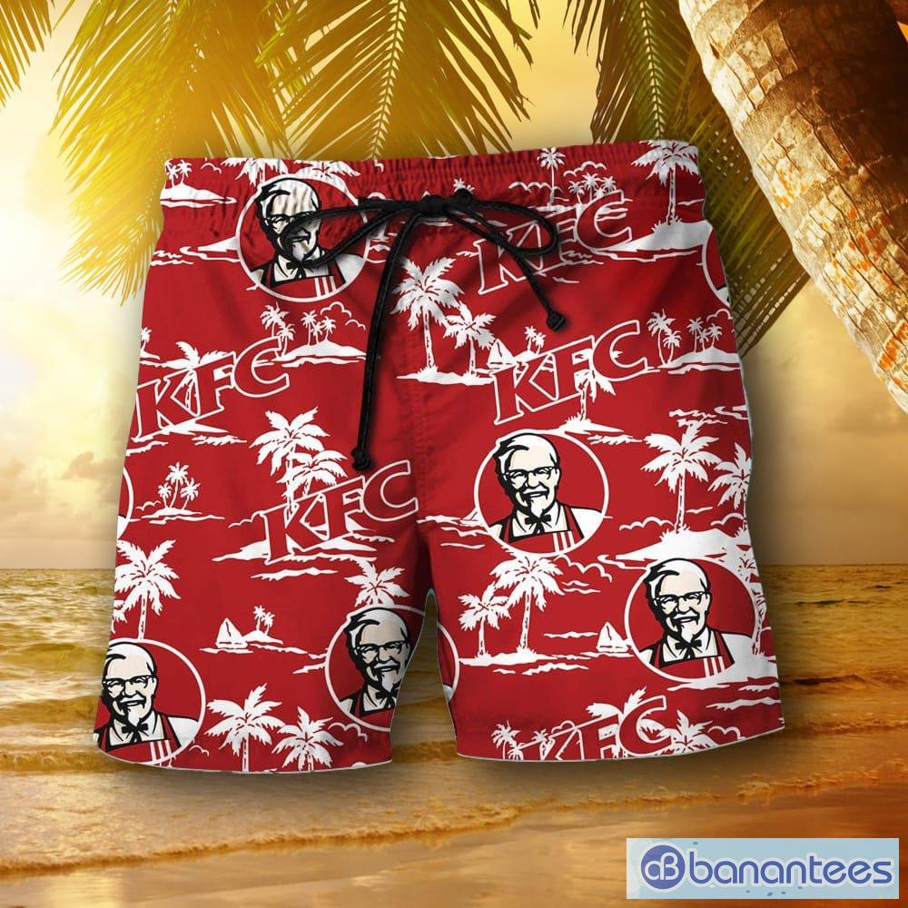 KFC Tropical Flower Aloha Hawaiian Shirts and short Version 5 - Banantees