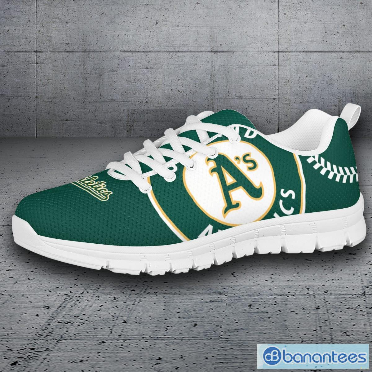 Oakland Athletics Fan Unofficial Running Sneakers White Shoes For Fans ...