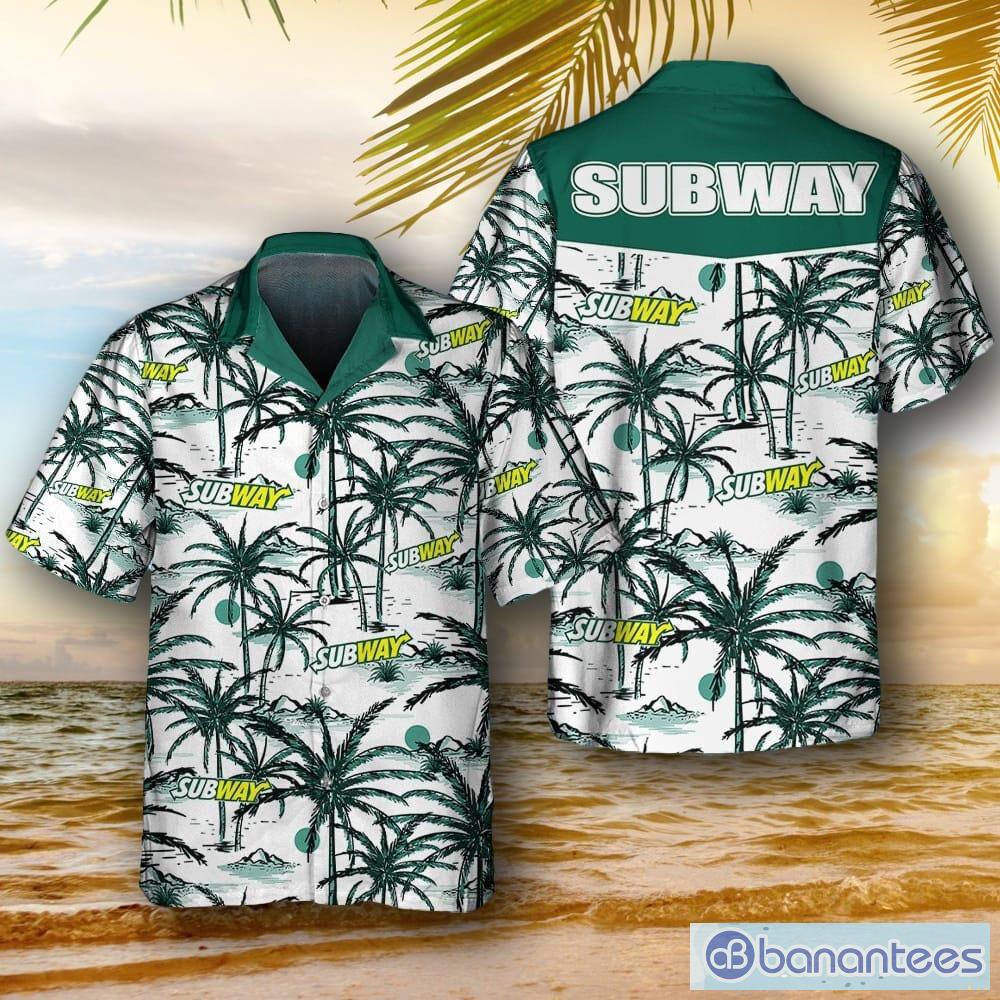 Subway Food Shirt, Tropical Flower Aloha Hawaiian Shirts And Short ...