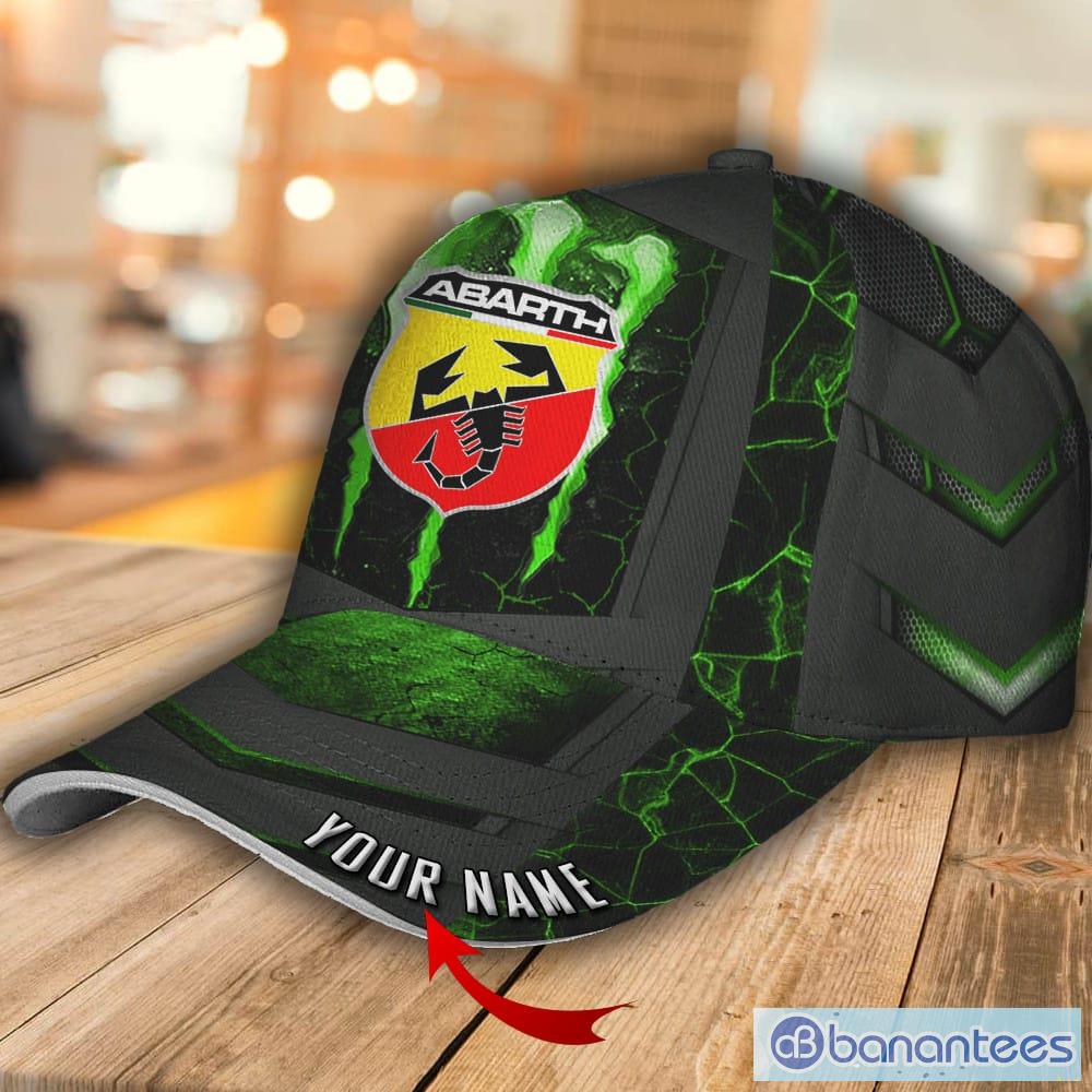 Abarth Logo Green Monster Car Hat Cap Custom Name - Banantees