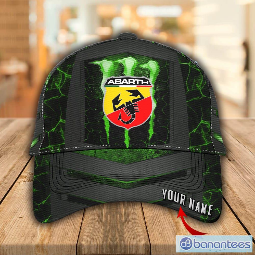 Abarth Logo Green Monster Car Hat Cap Custom Name - Banantees