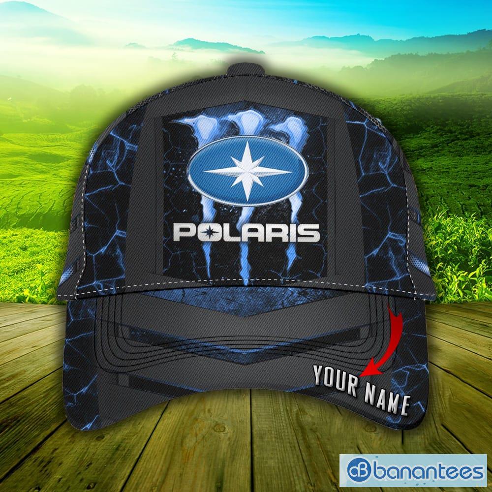 Blue Logo Polaris Monster Car Hat Cap Custom Name - Banantees