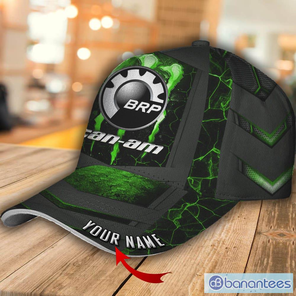 BRP Can-am Logo Green Monster Car Hat Cap Custom Name - Banantees