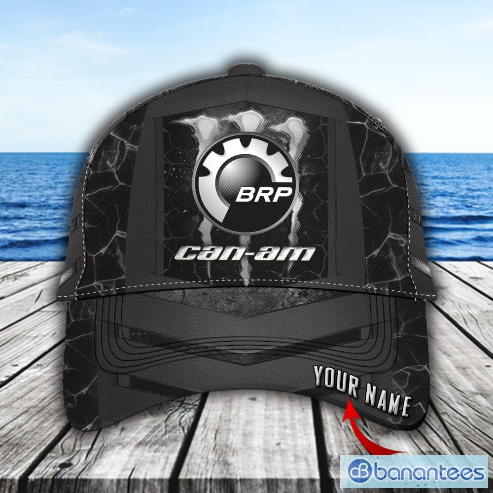 BRP Can-am Logo White Monster Car Hat Cap Custom Name - Banantees