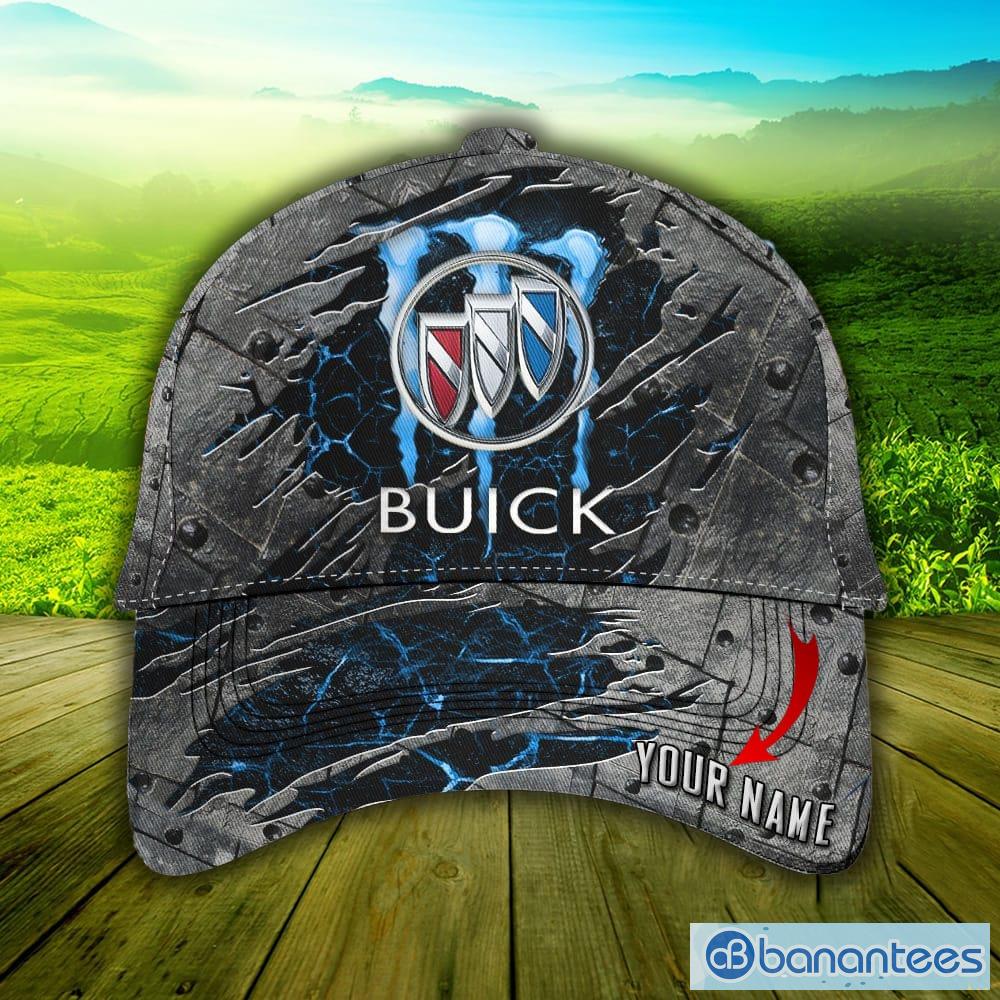 Custom Name Buick Logo Colorful Monster Scratch Design Car Hat Cap ...