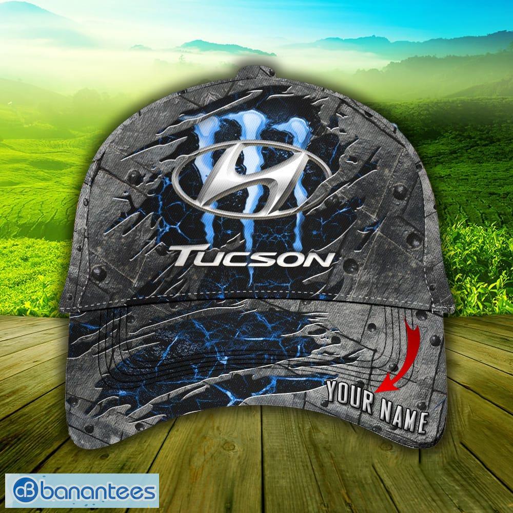 Custom Name Hyundai Tucson Logo Colorful Monster Scratch Design Car Hat ...