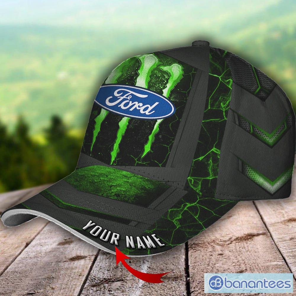 Ford Green Monster Design 7 3D Cap Hat Custom Name - Banantees