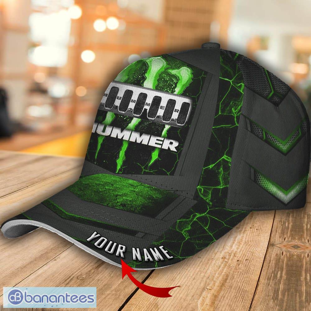 Hummer Logo Green Monster Car Hat Cap Custom Name - Banantees