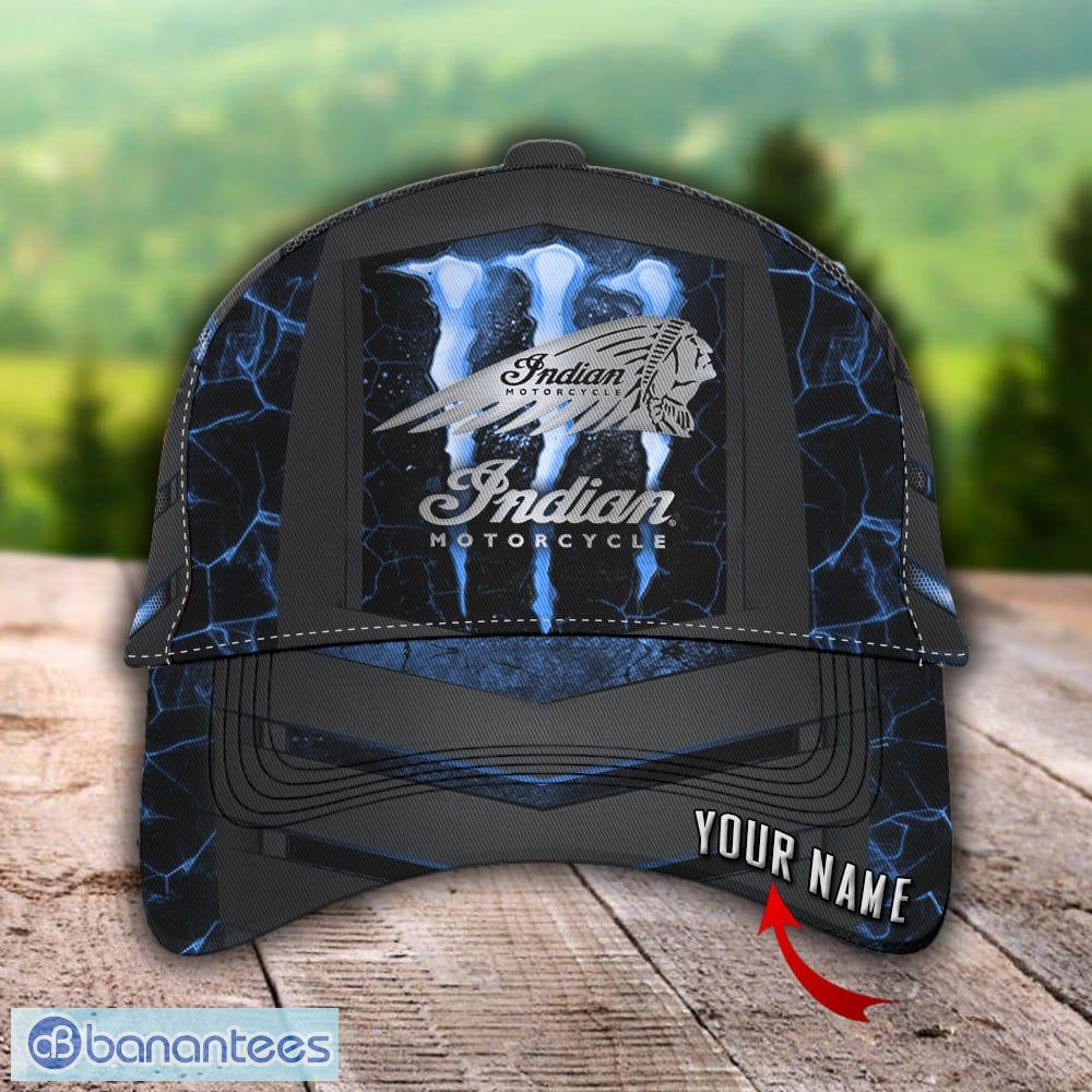 Indian Motorcycle Motorcycles Logo Blue Monster Scratch Design Hat Cap ...