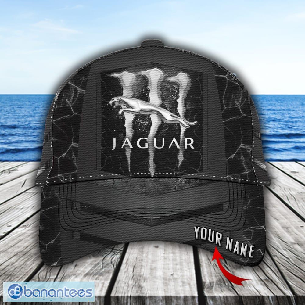Jaguar Cars Logo White Monster Car Hat Cap Custom Name - Banantees