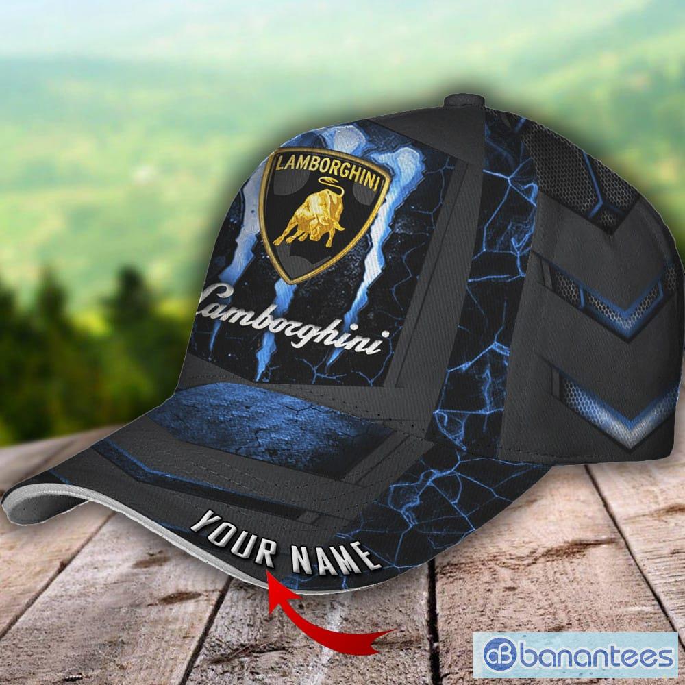 Lamborghini Logo Monster Design 6 3D Cap Hat Custom Name - Banantees