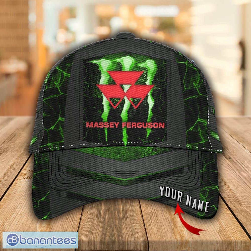 Massey Ferguson Logo Green Monster Car Hat Cap Custom Name - Banantees