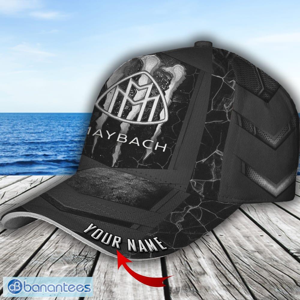 Maybach Logo White Monster Car Hat Cap Custom Name - Banantees