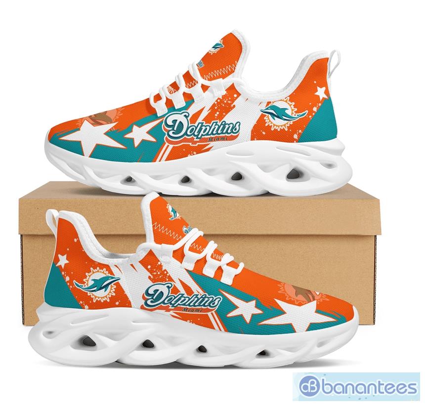 Miami Dolphins style1 Design Max Soul Shoes For Men And Women - Banantees