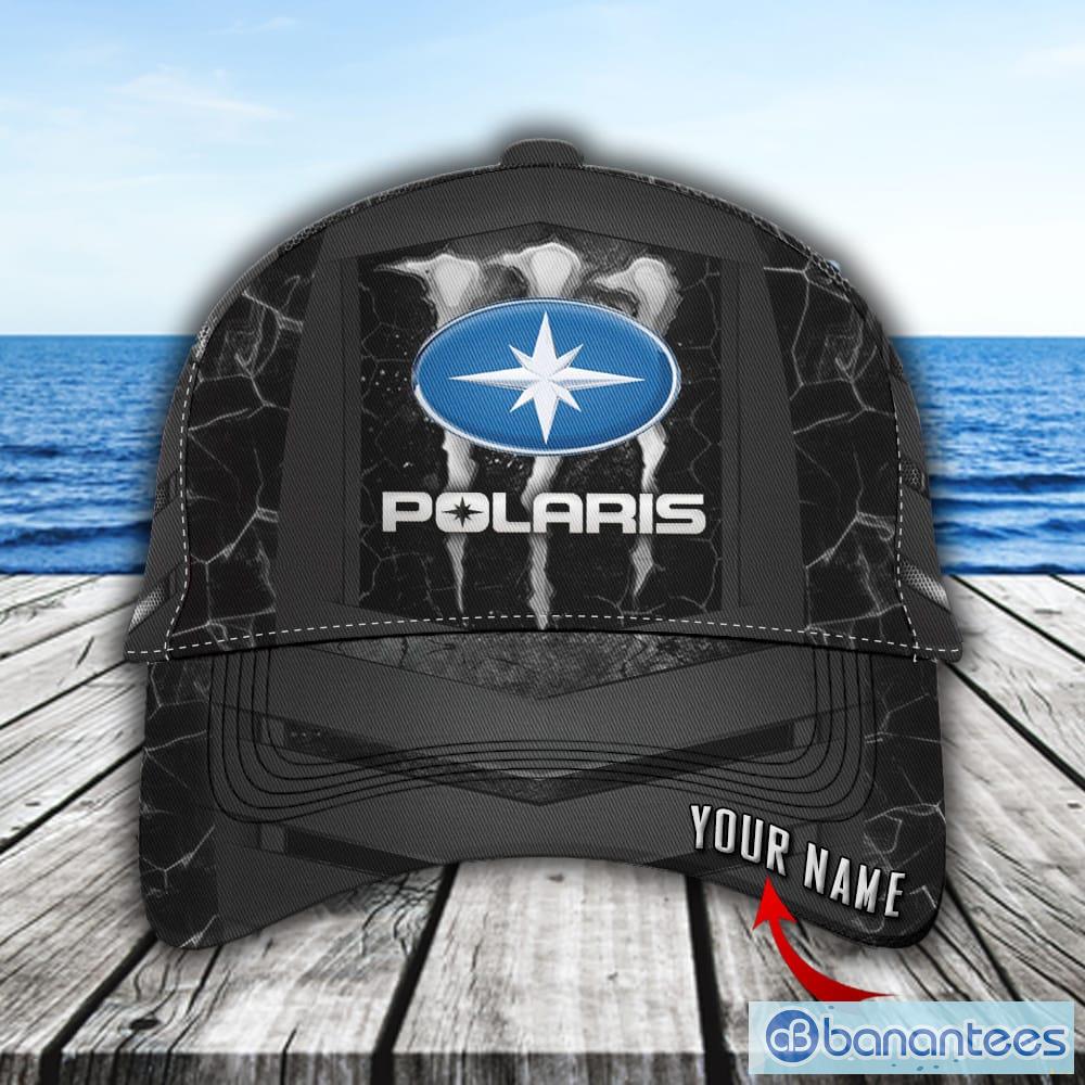 Polaris Logo White Monster Car Hat Cap Custom Name - Banantees