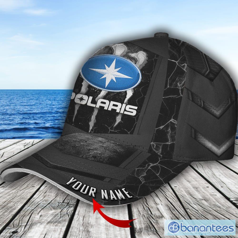 Polaris Logo White Monster Car Hat Cap Custom Name - Banantees