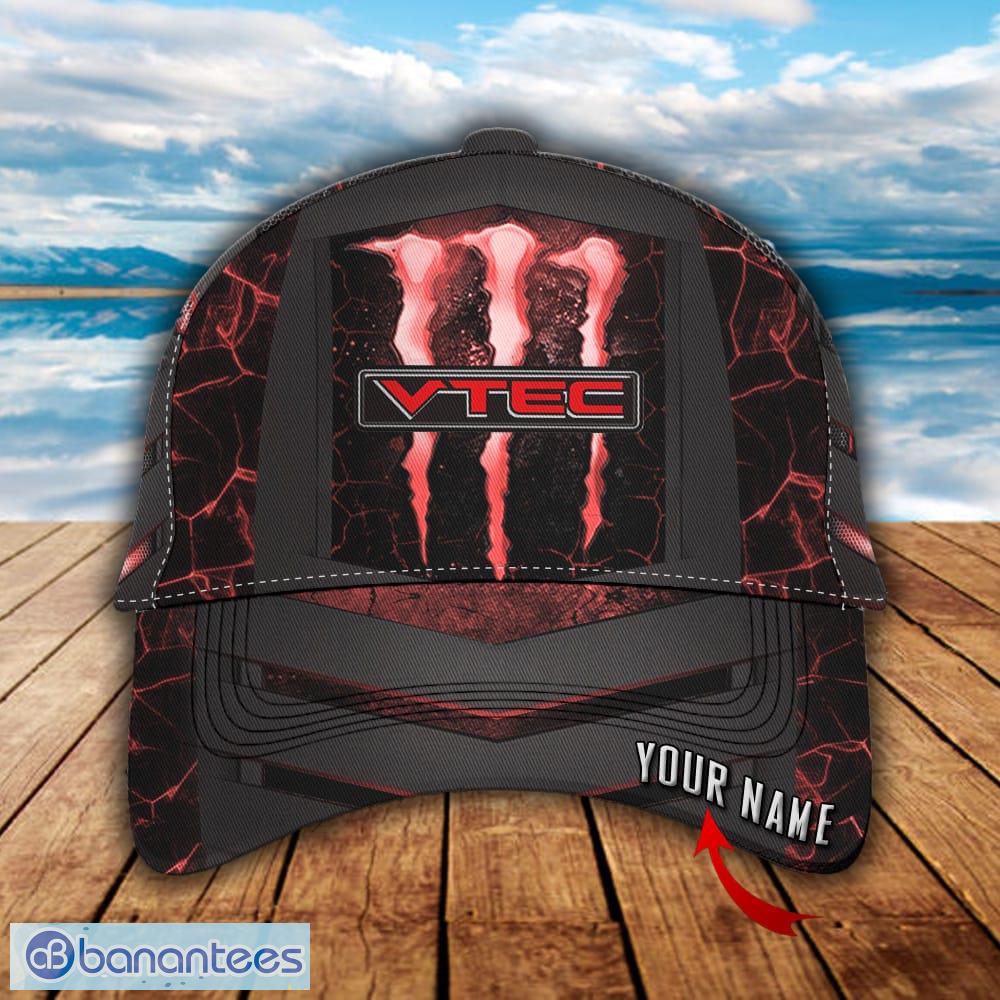 VETC Logo Red Monster Car Hat Cap Custom Name - Banantees