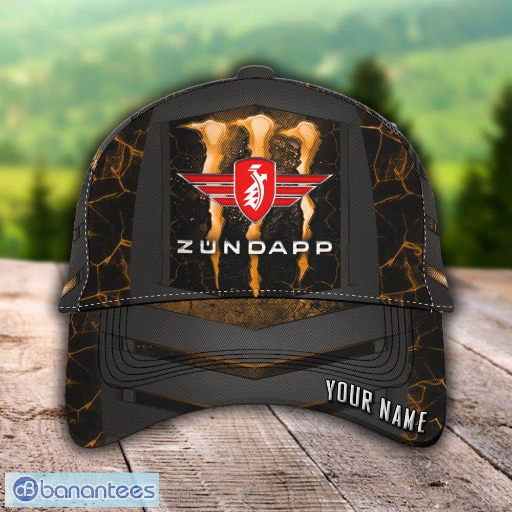 Zundapp Logo Orange Monster Car Hat Cap Custom Name - Banantees