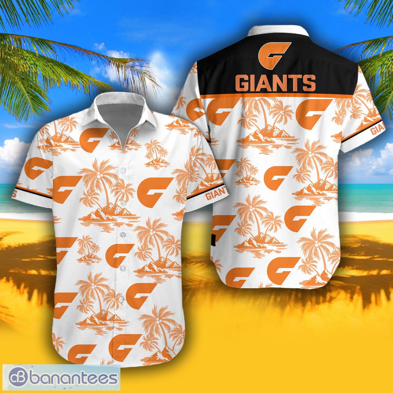 Aloha GWS Giants Logo AFL Logo Combo Hawaiian Shirt And Women Short For ...