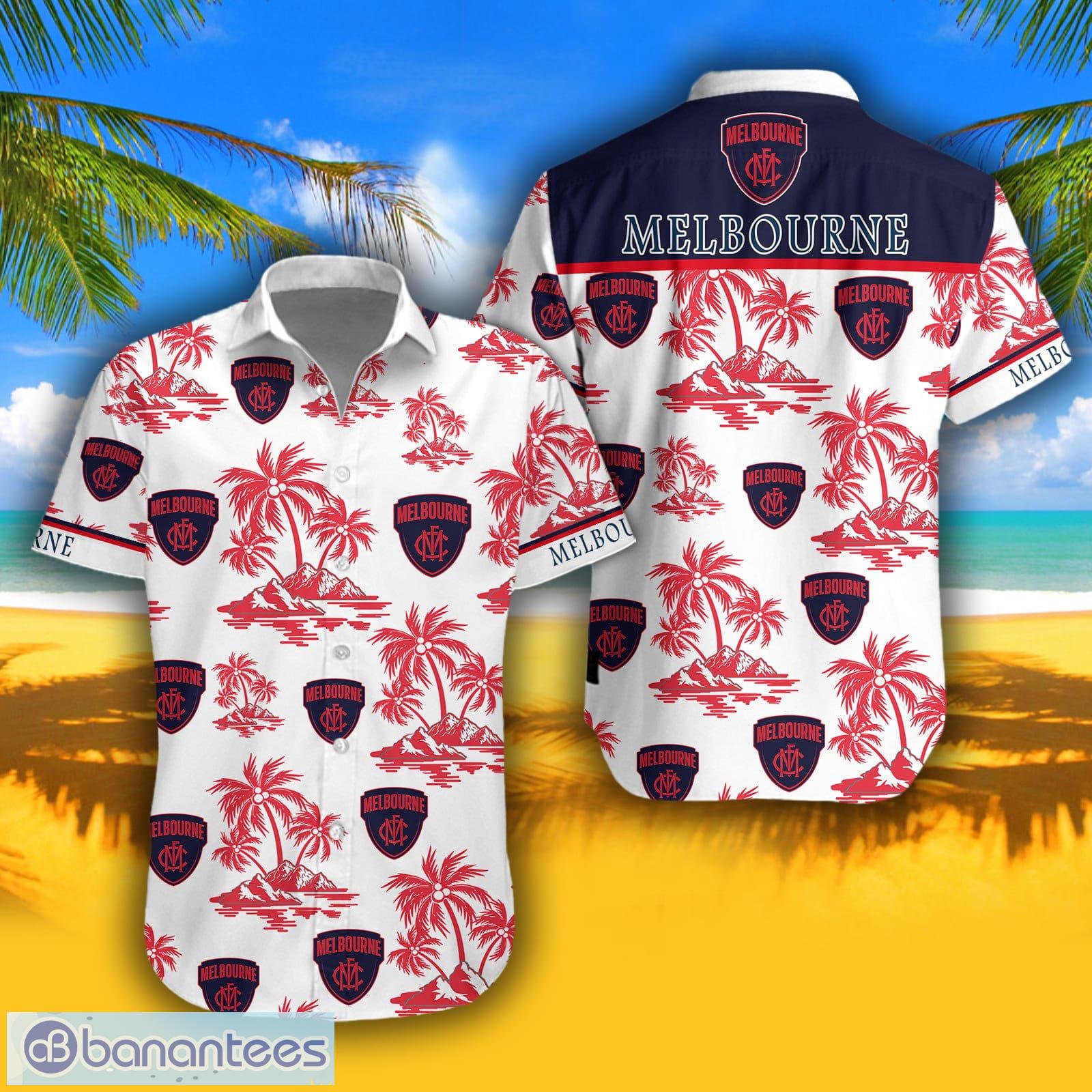 Aloha Melbourne Football Club Logo AFL Logo Combo Hawaiian Shirt And ...