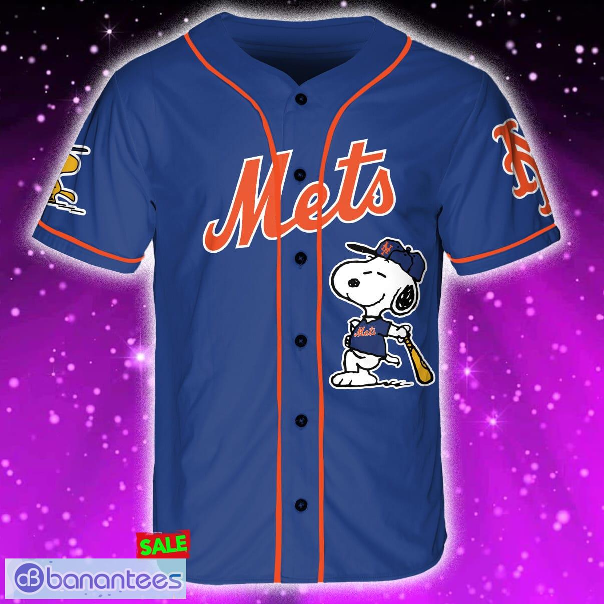New York Mets Peanuts Snoopy Jersey Baseball Shirt Royal Custom Number ...