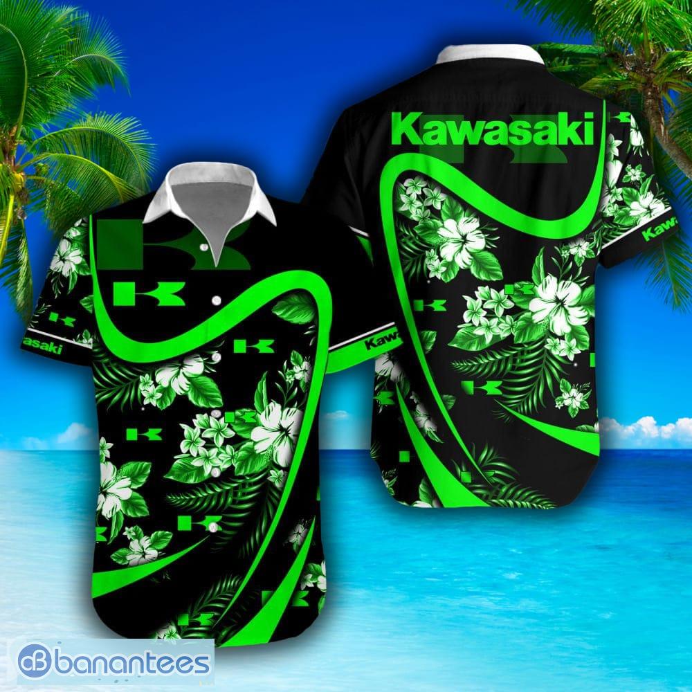 Racing Car Kawasaki Logo Combo Hawaiian Shirt And Short Men Women ...