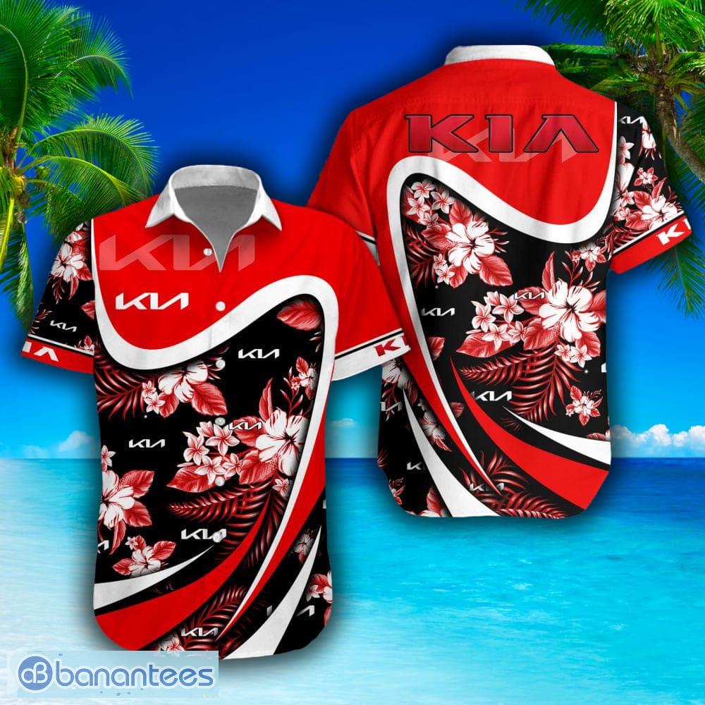 Racing Car Kia Logo Combo Hawaiian Shirt And Short Men Women - Banantees