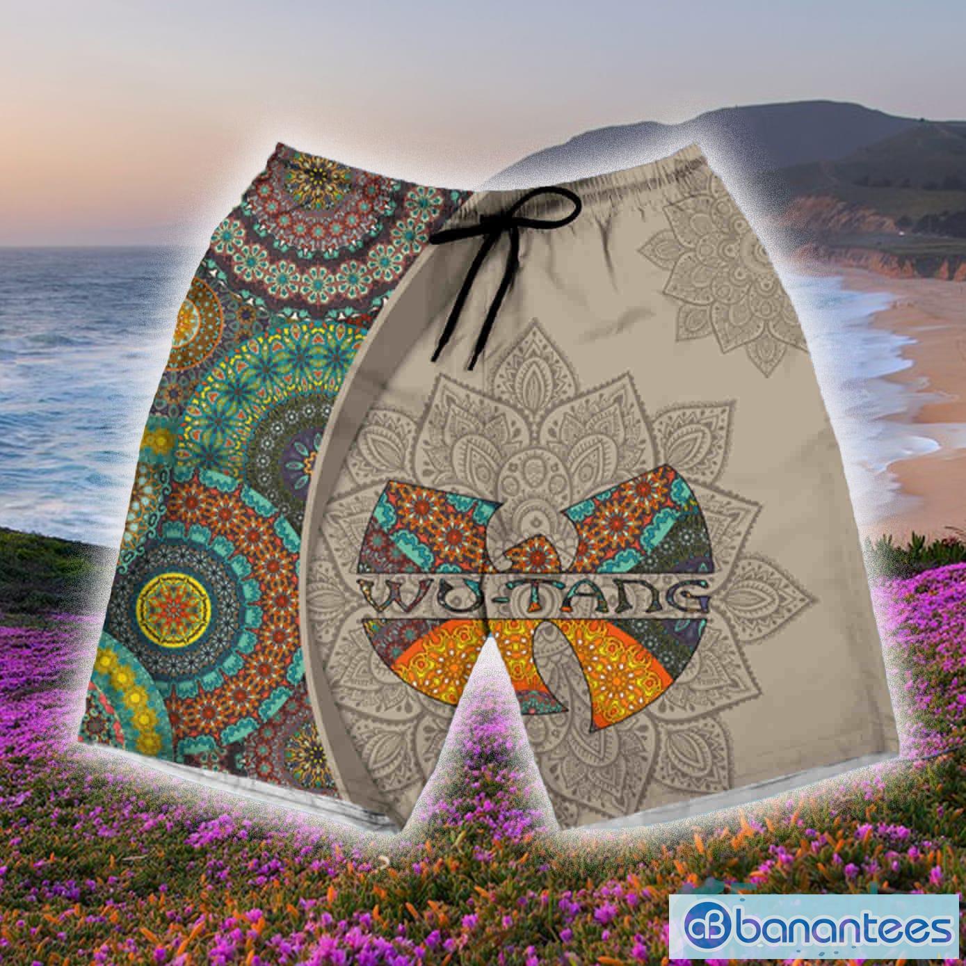 Wu Tang Clan Logo Mandala Pattern Set 3D Hawaiian Shirt And Short Gift ...