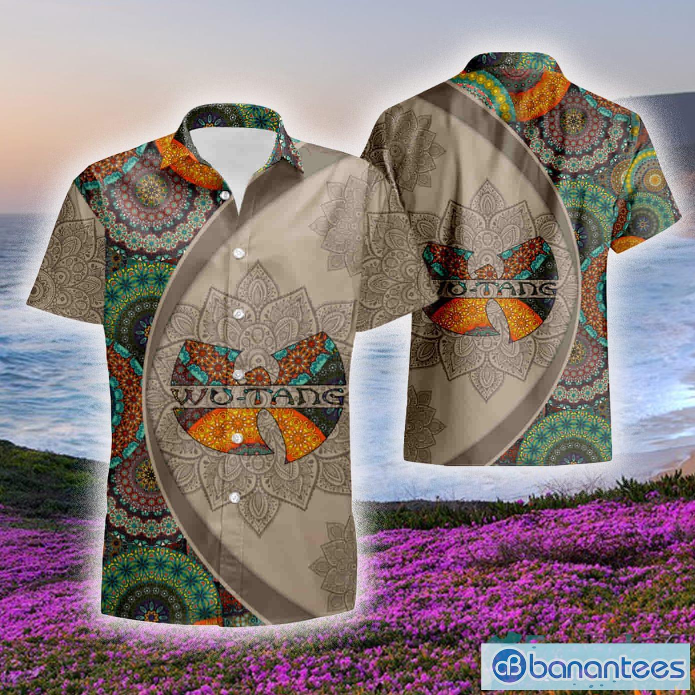Wu Tang Clan Logo Mandala Pattern Set 3D Hawaiian Shirt And Short Gift ...