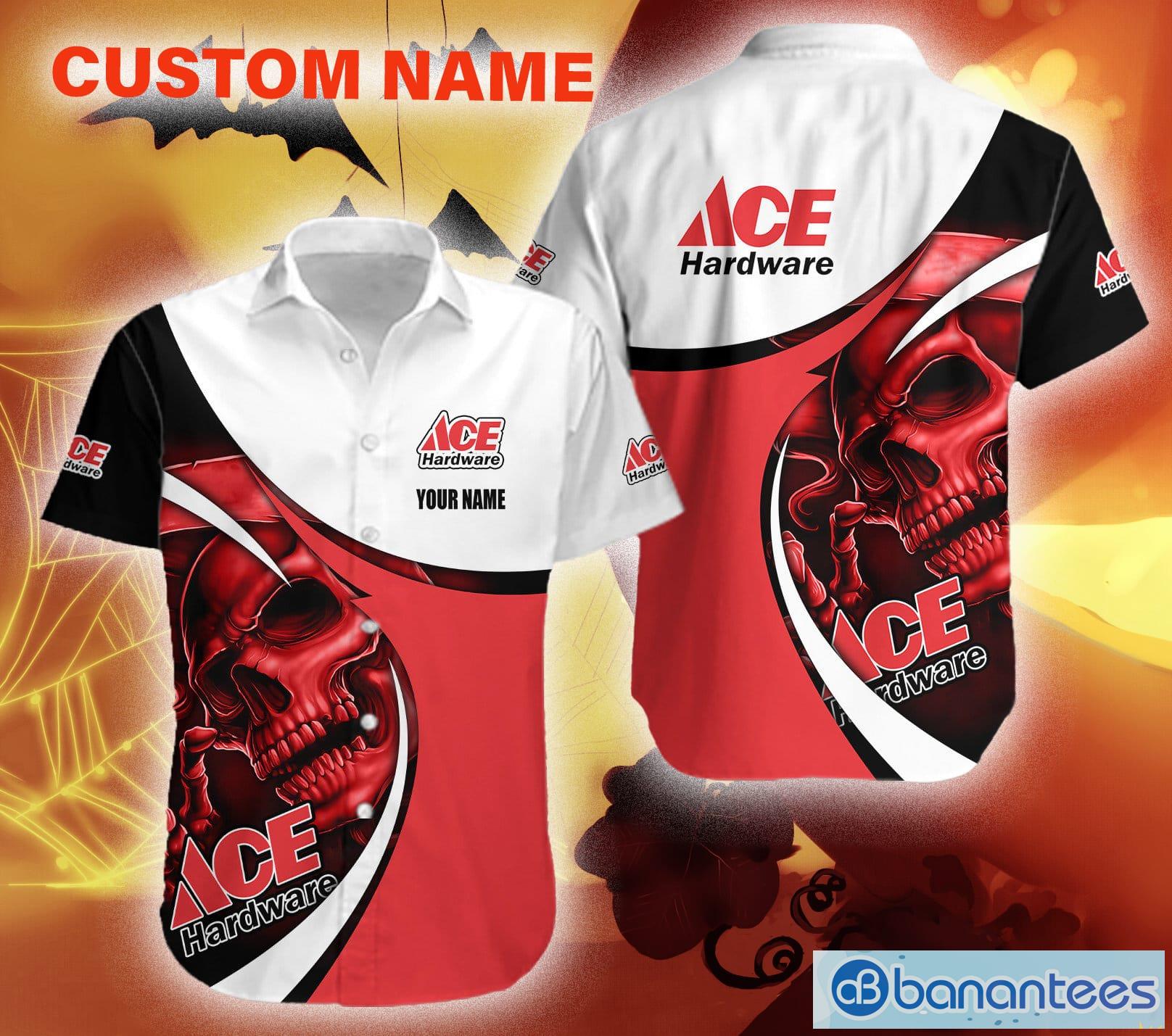 ace hardware Custom Name Hawaiian Skull Halloween Gift For Men And ...