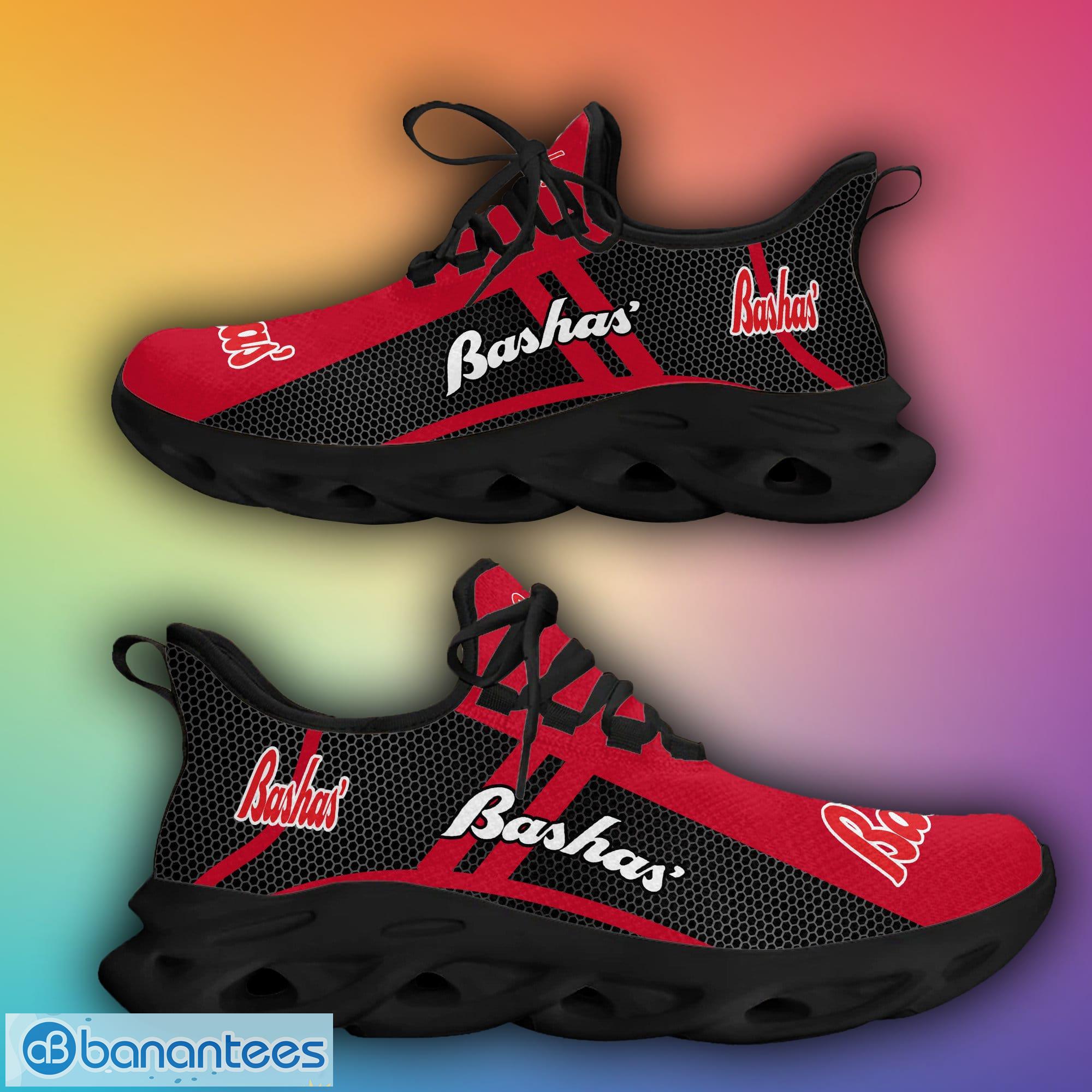 bashas Chunky Sneakers Logo Pattern White Black Max Soul Shoes For Men ...