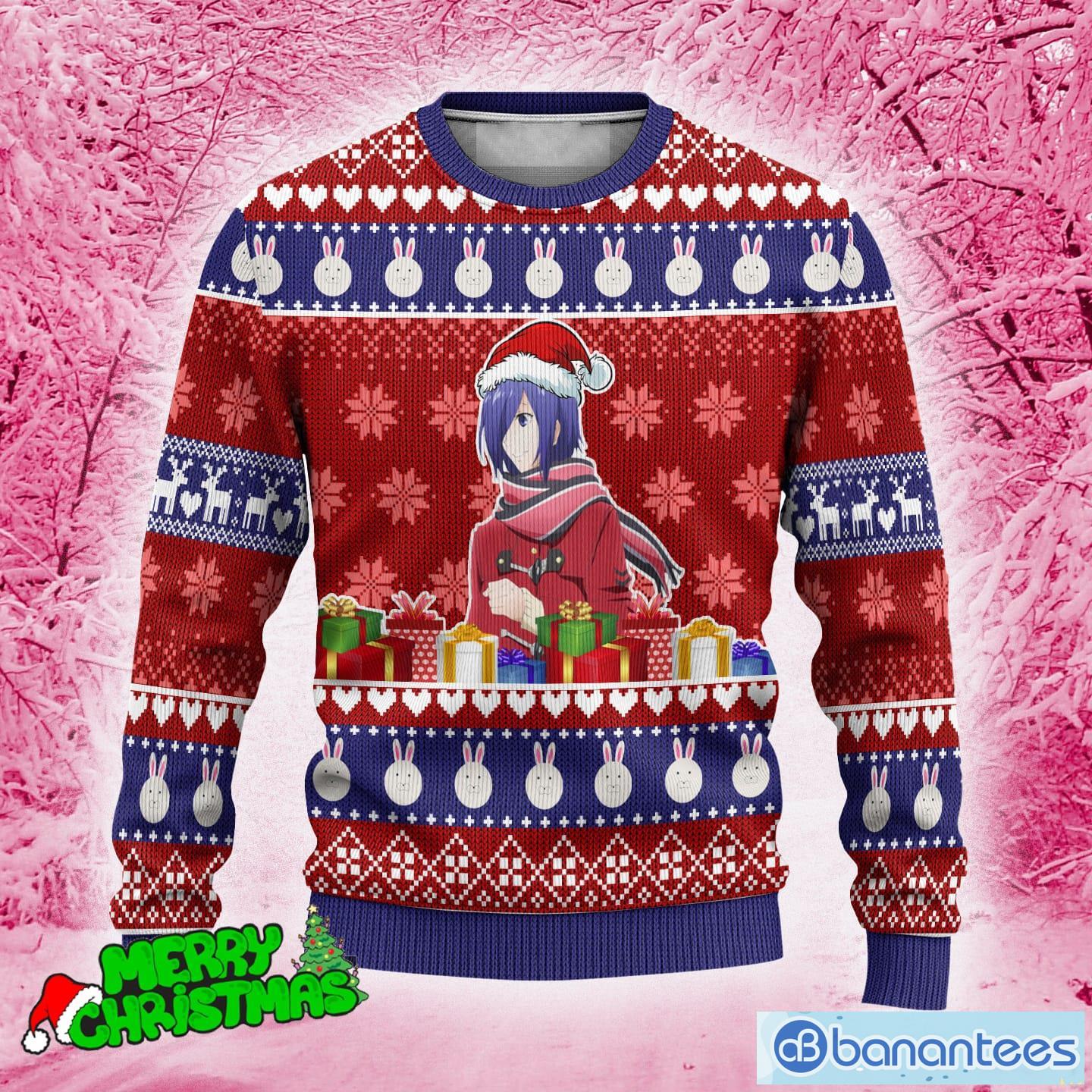 Tokyo Ghoul Knitted Touka Kirishima Ugly Christmas Sweater Gift Anime ...