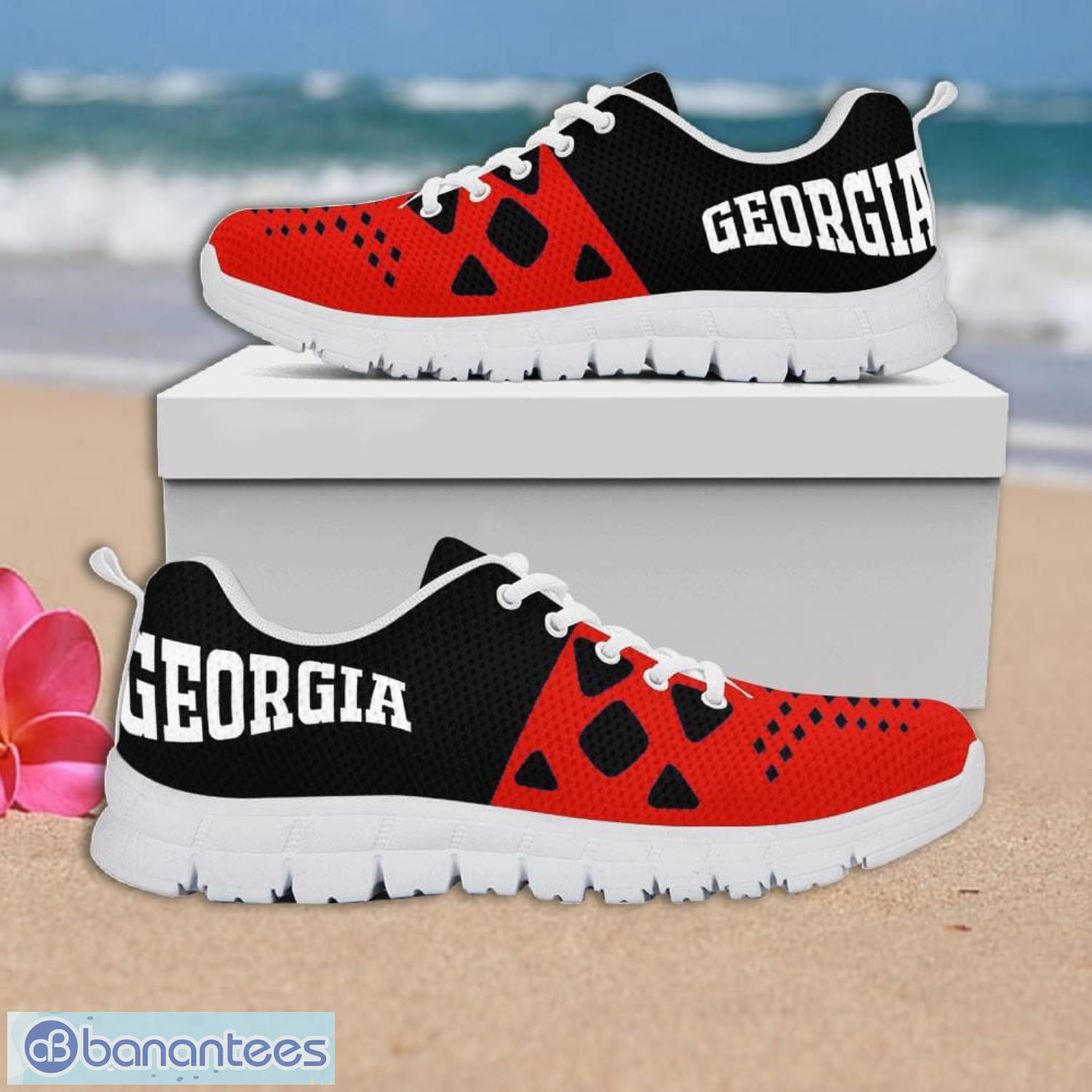 Georgia Football Team Sport Shoes Bulldogs Running Shoes - Banantees