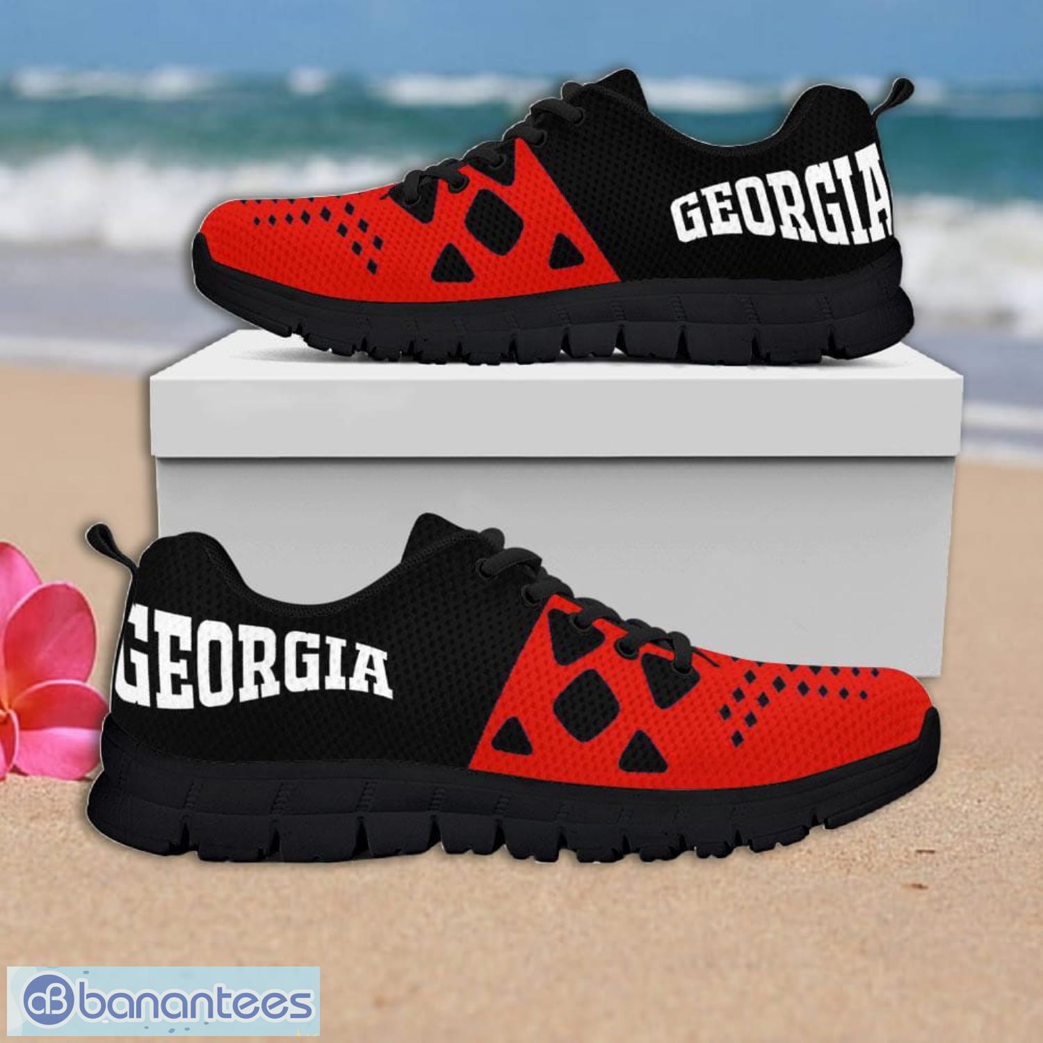 Georgia Football Team Sport Shoes Bulldogs Running Shoes - Banantees