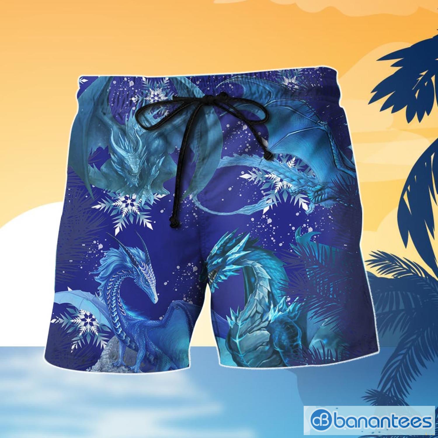 Dragon Get Here Amazing Blue Dragon Hawaiian Shirt And Shorts Special ...