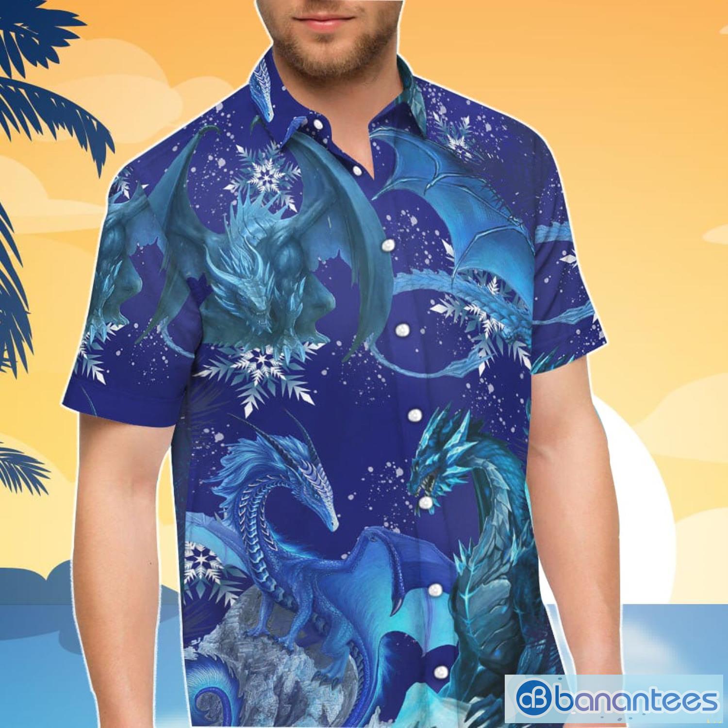Dragon Get Here Amazing Blue Dragon Hawaiian Shirt And Shorts Special ...