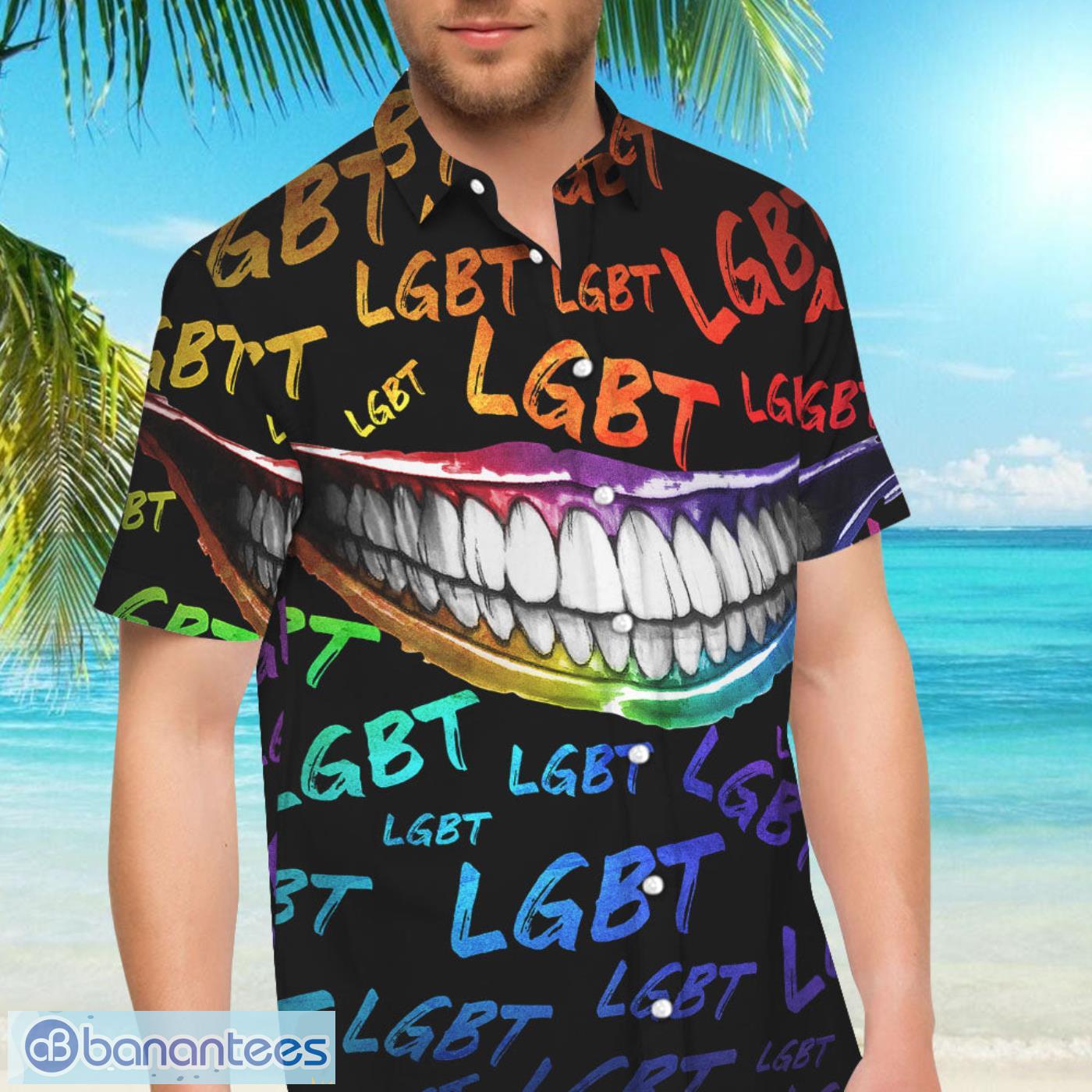 LGBTQ LGBT Lips Flag Rainbow Combo Hawaiian Shirt And Shorts Happy ...