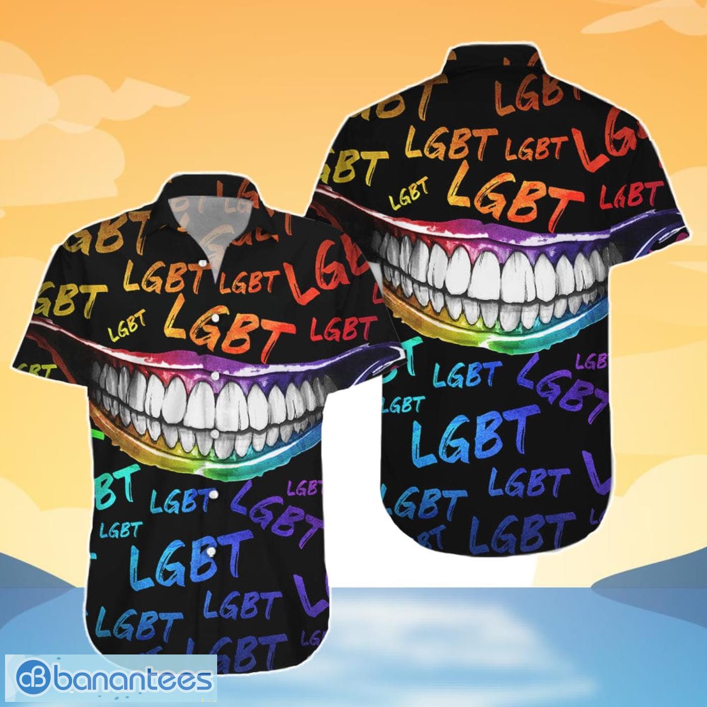 LGBTQ LGBT Lips Flag Rainbow Combo Hawaiian Shirt And Shorts Happy ...