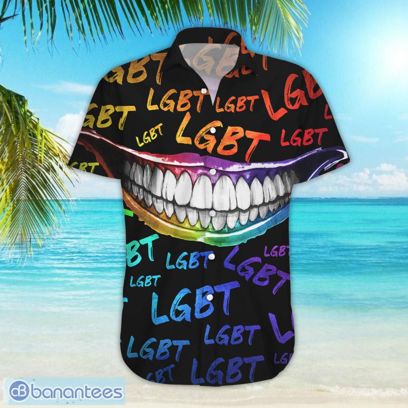 LGBTQ LGBT Lips Flag Rainbow Combo Hawaiian Shirt And Shorts Happy ...
